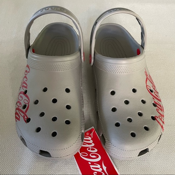 CROCS | Shoes | Crocs X Coca Cola Light Classic Clogs Coke Light Grey ...